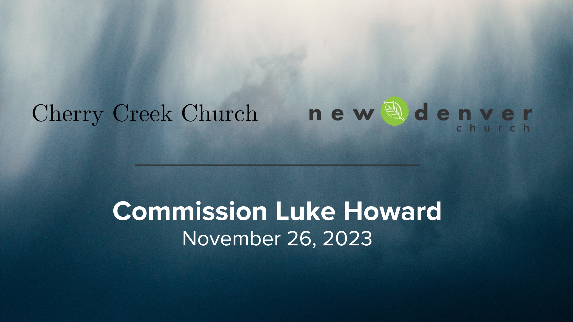 Ordination of Luke Howard - New Denver Church